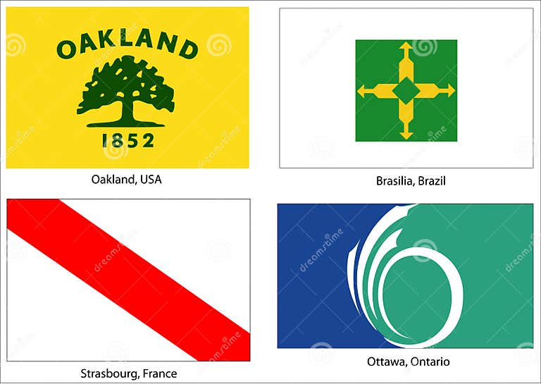 World city flags set stock vector. Illustration of color - 21611982