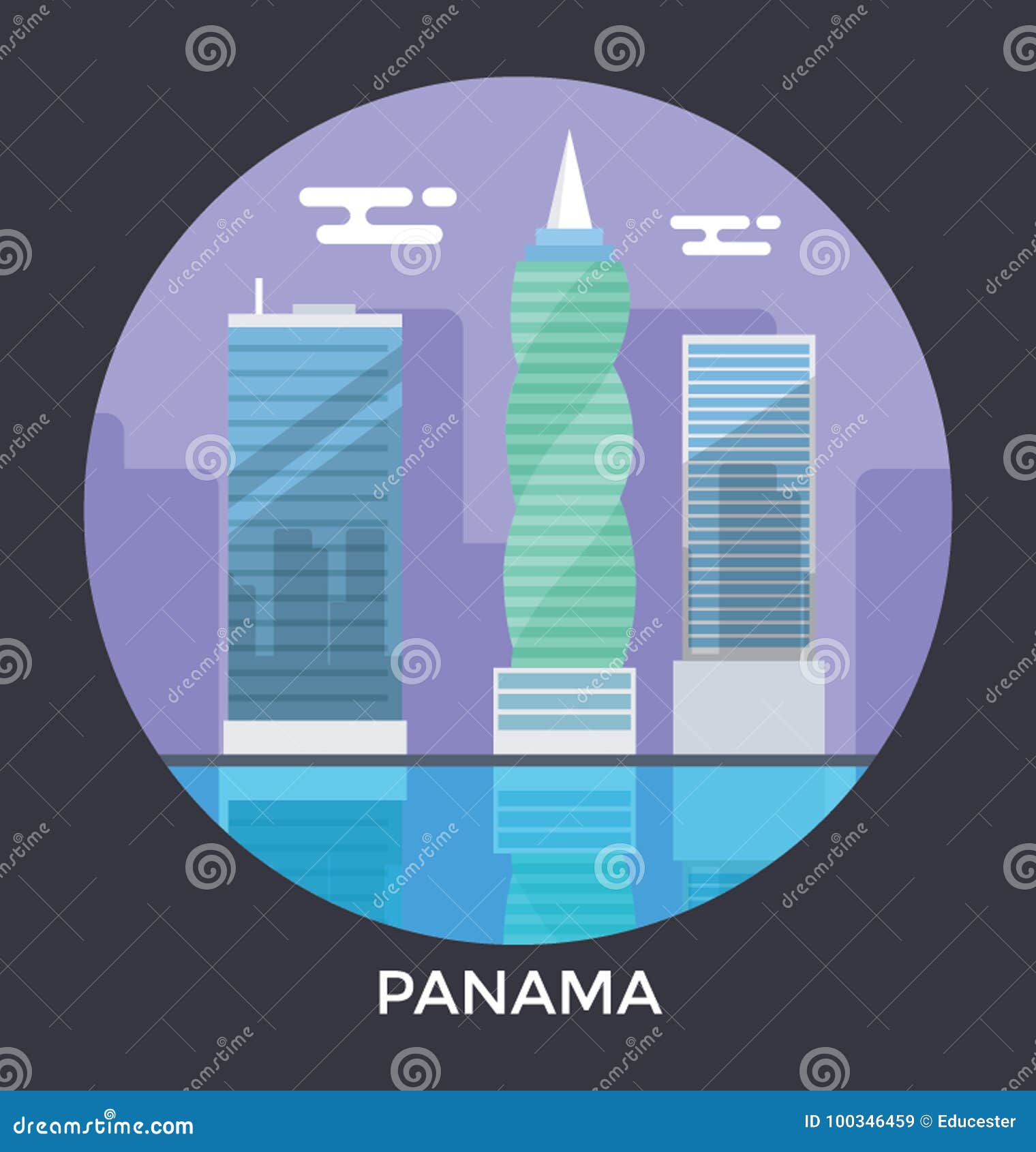 Panama Vector Icon stock illustration. Illustration of cityscape ...