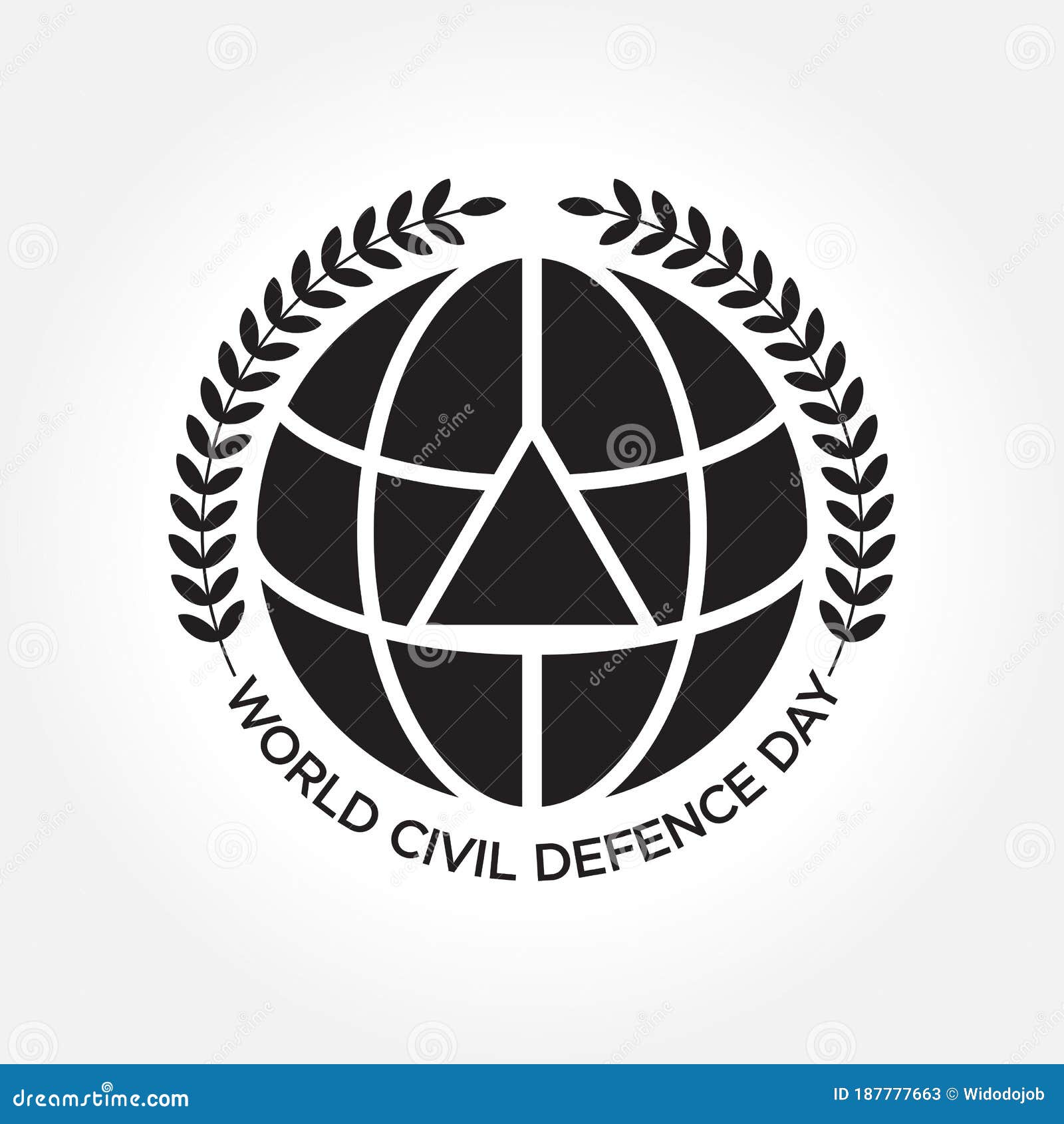 World Civil Defence Day Icon Stock Vector - Illustration of civil ...