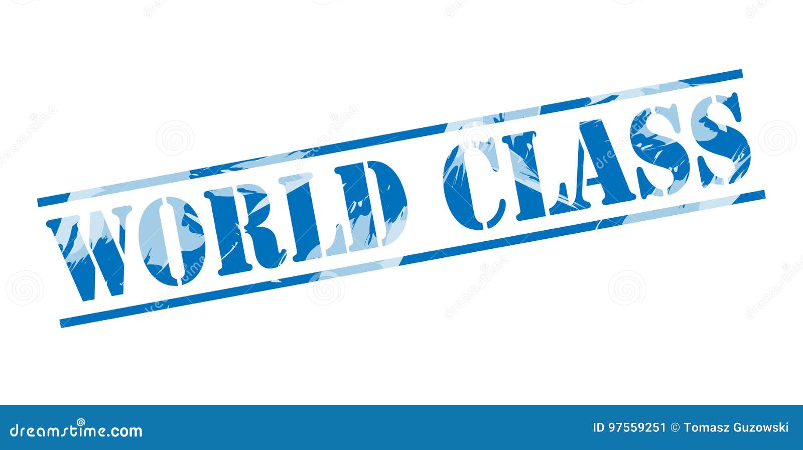 World class blue stamp stock illustration. Illustration of sticker ...