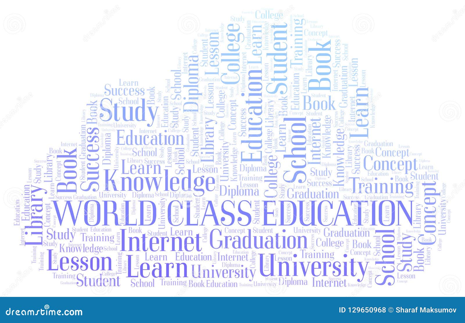 World Class Education Word Cloud. Stock Illustration - Illustration of ...