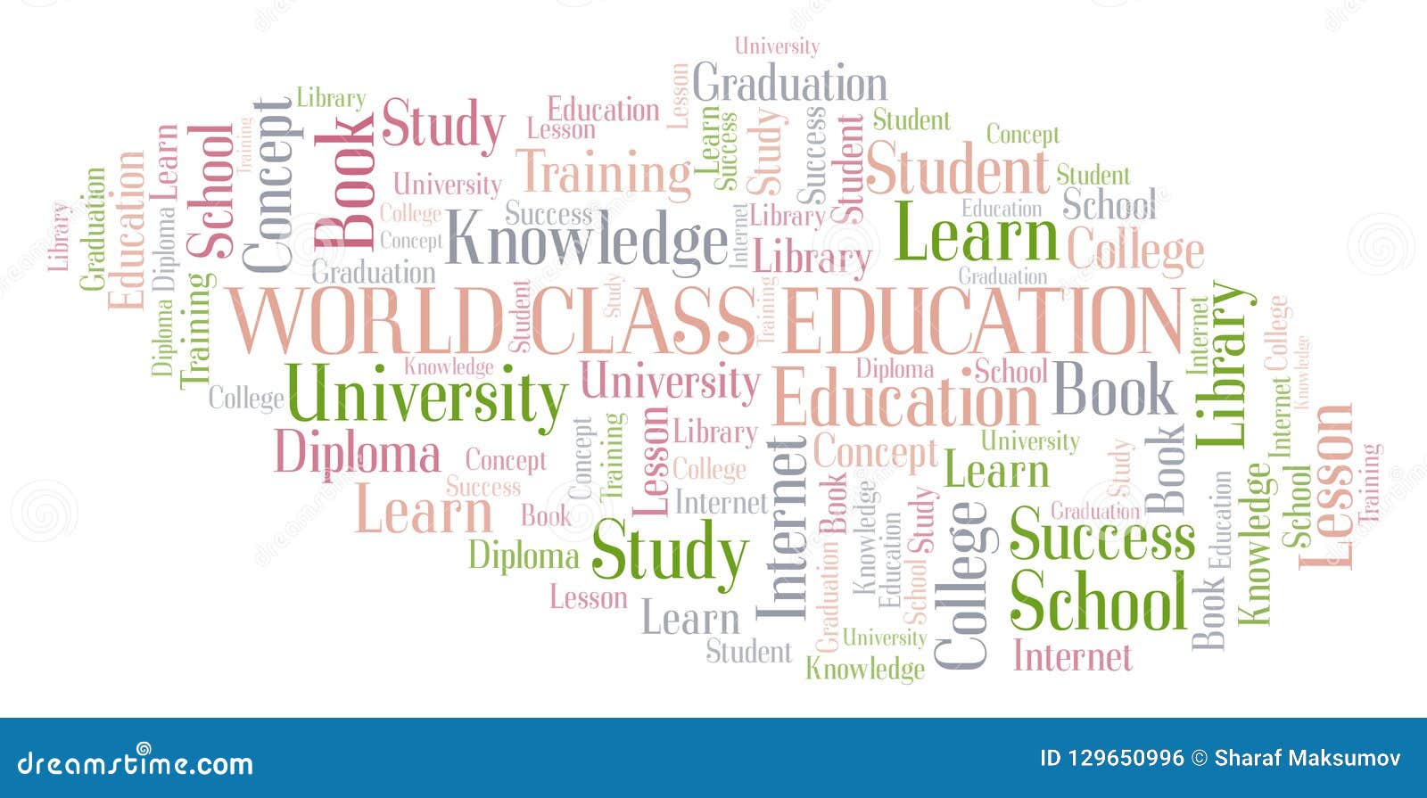 World Class Education Word Cloud. Stock Illustration - Illustration of ...