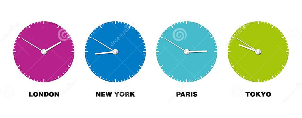 World Clock stock vector. Illustration of earth, global - 13927104