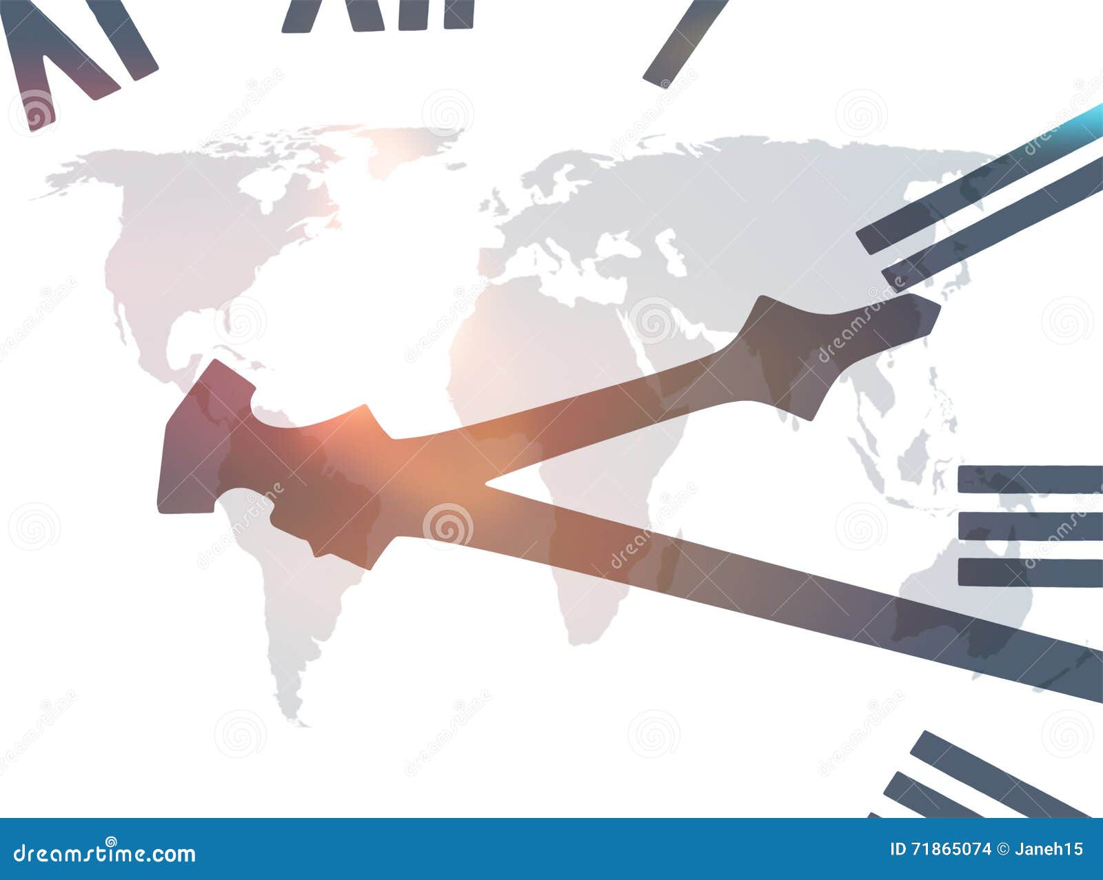 World clock abstract stock illustration. Illustration of textured ...