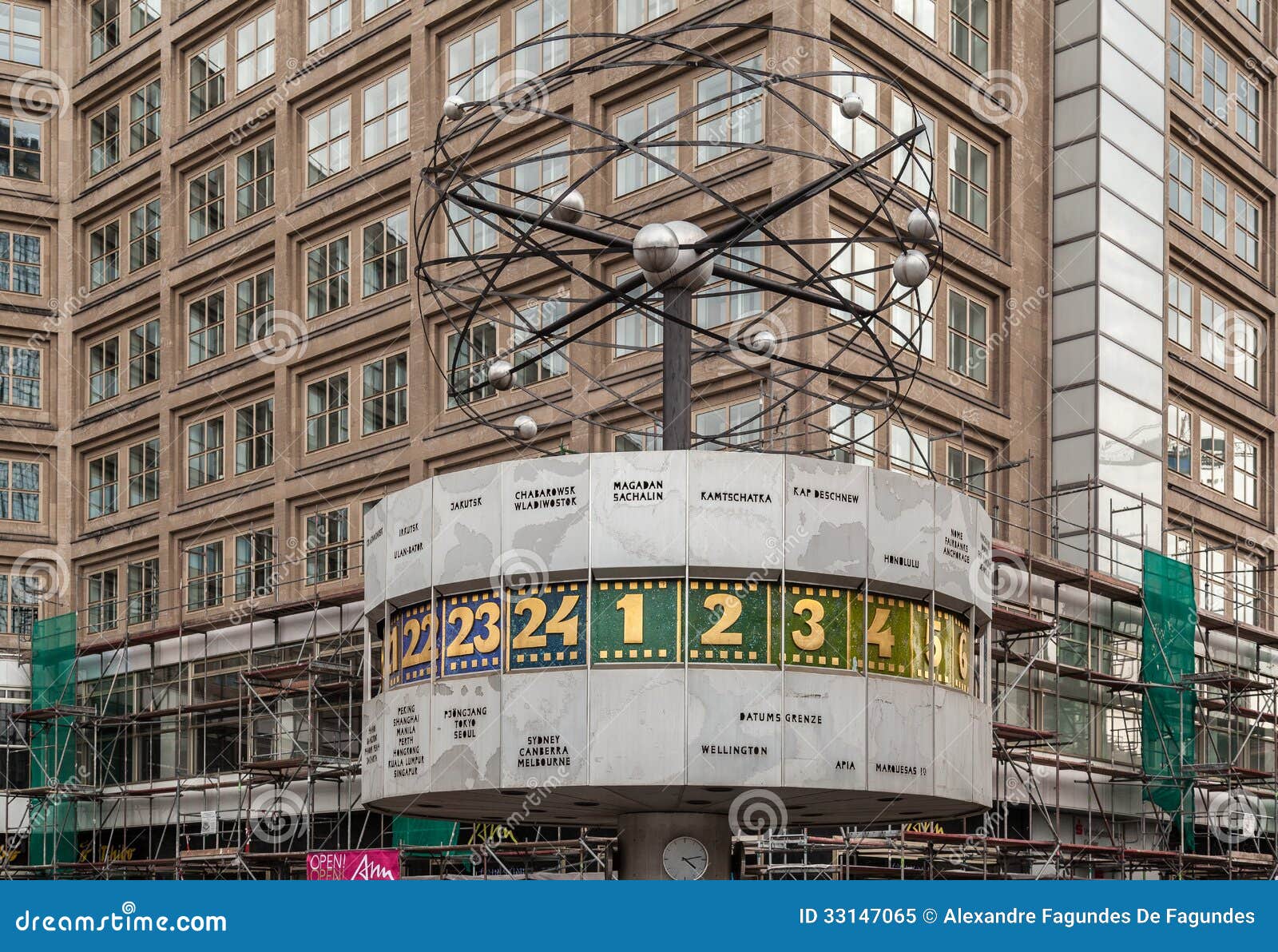 World Clock Alexanderplatz Berlin Editorial Image - Image of hour, time ...