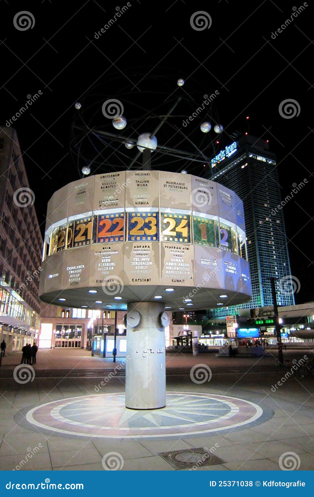 World Clock Berlin editorial stock photo. Image of time - 25371038
