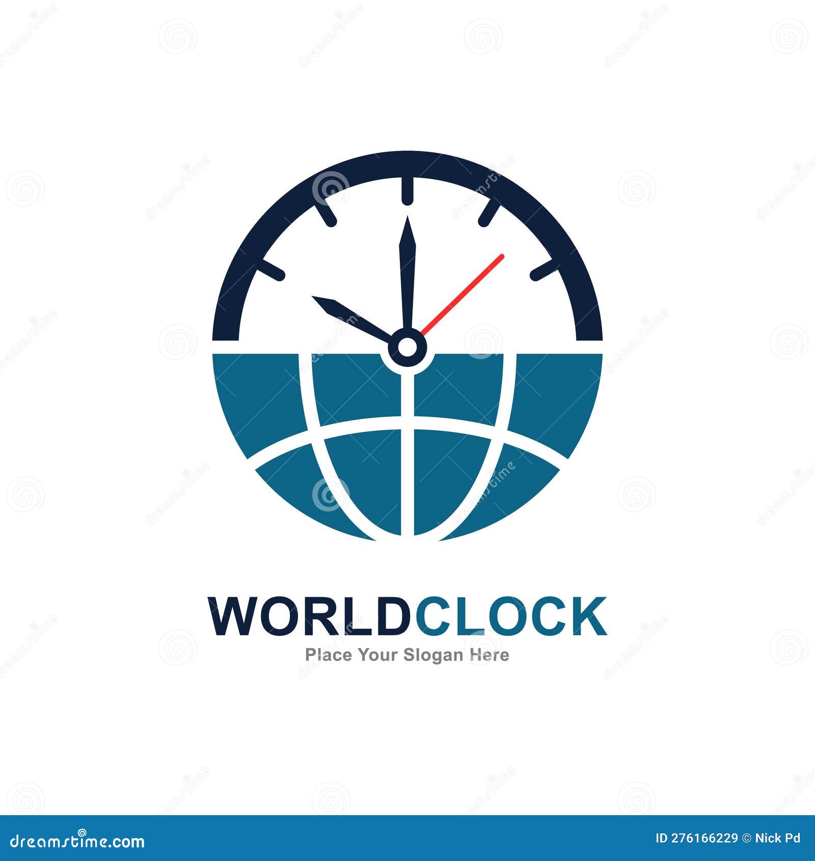 World Clock Logo Vector Icon Stock Vector - Illustration of countdown ...