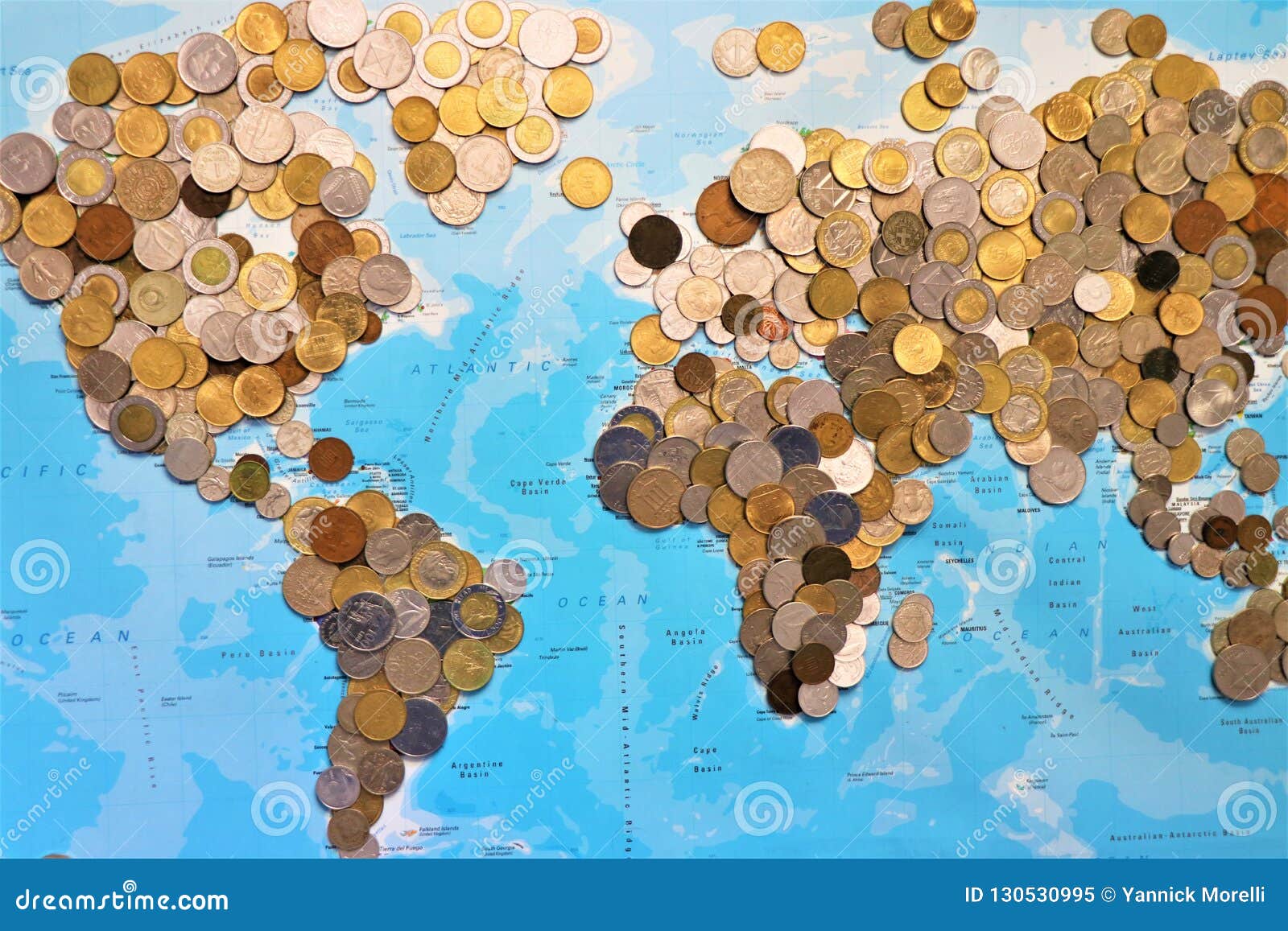 World coins assortment. stock image. Image of invest - 130530995