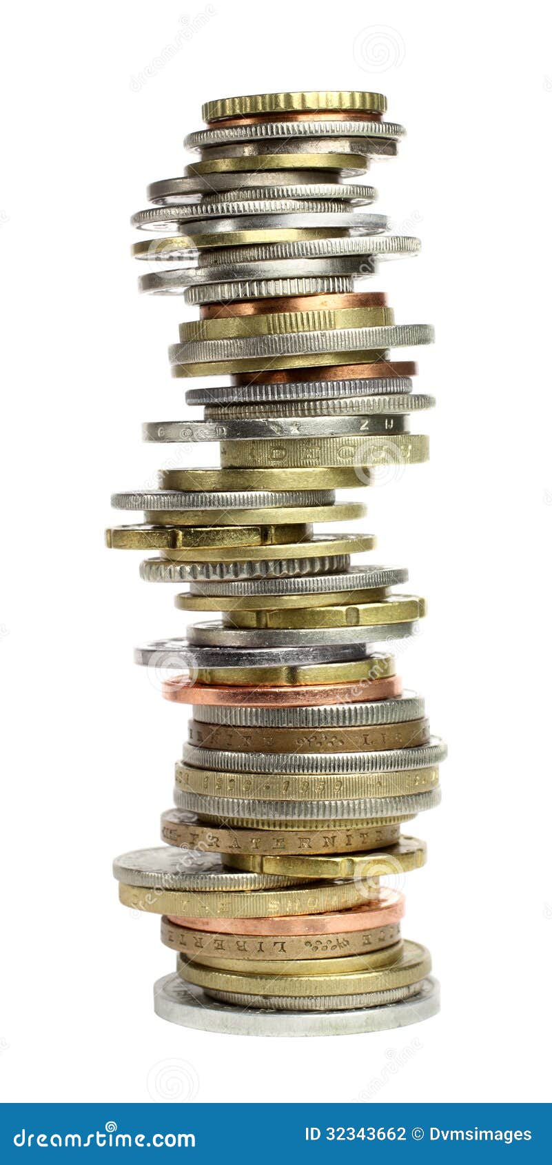 Coins Stack stock photo. Image of heap, currency, cash - 32343662