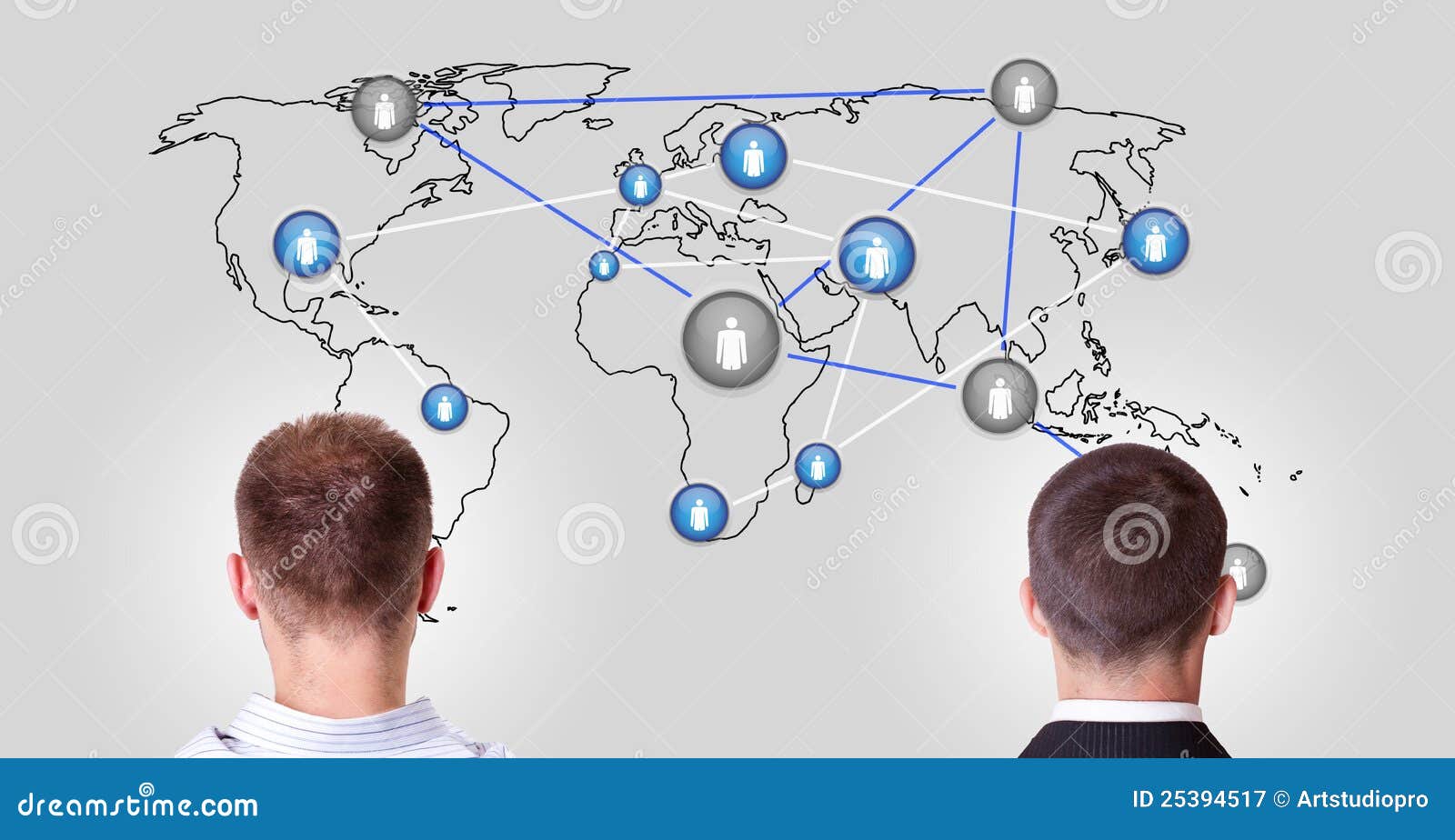 World in communication stock illustration. Illustration of pointer ...
