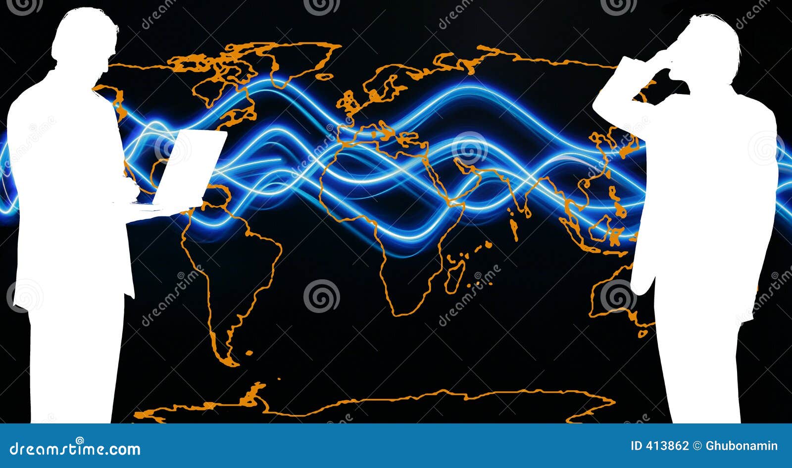 World Communication stock illustration. Illustration of handshake - 413862