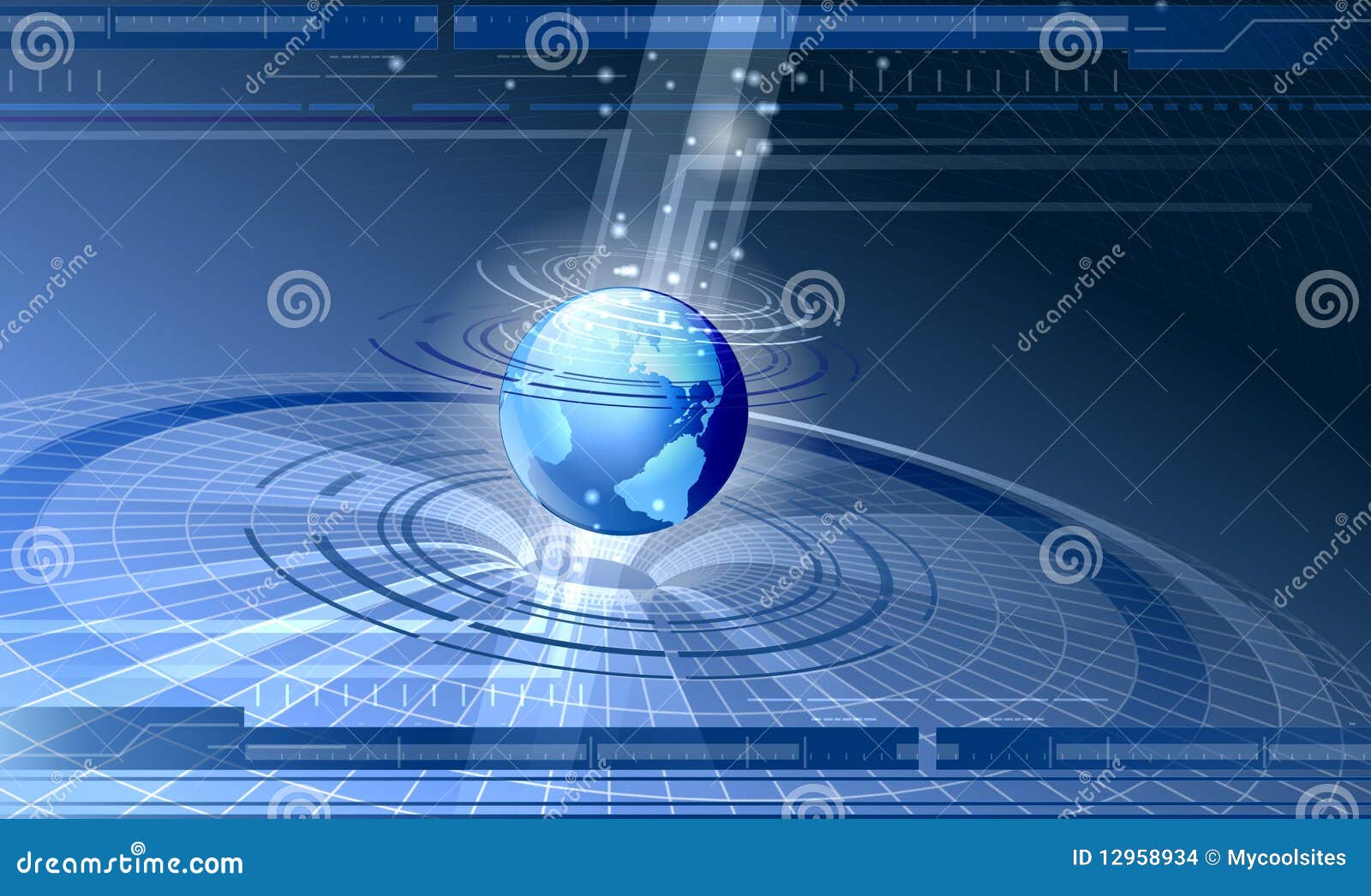 World of Communications stock illustration. Illustration of planet ...