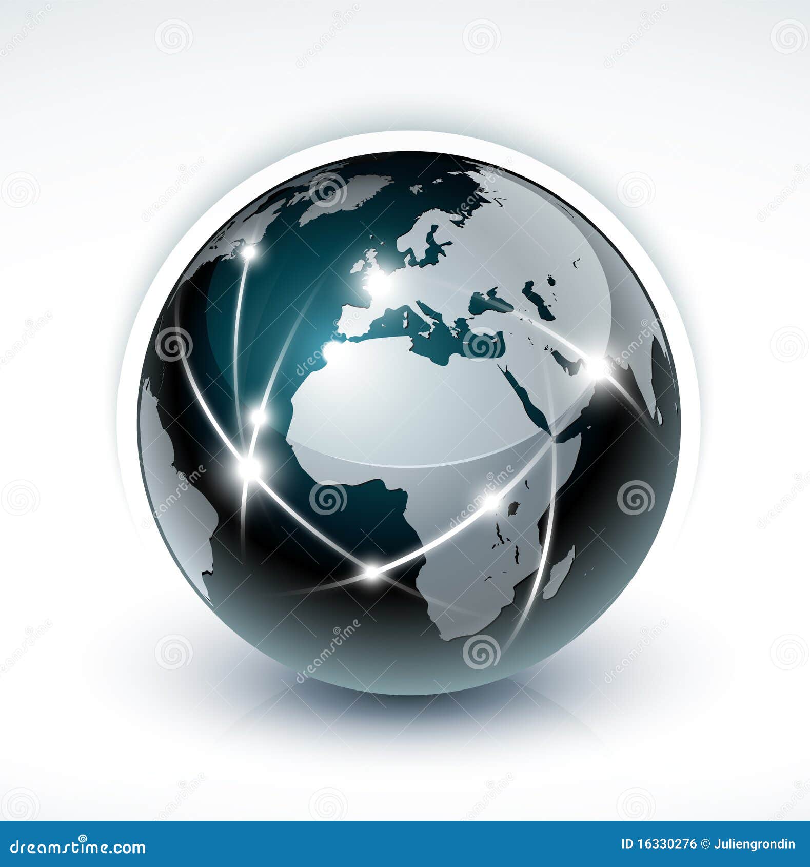 World Communications Networks Stock Vector - Illustration of ...