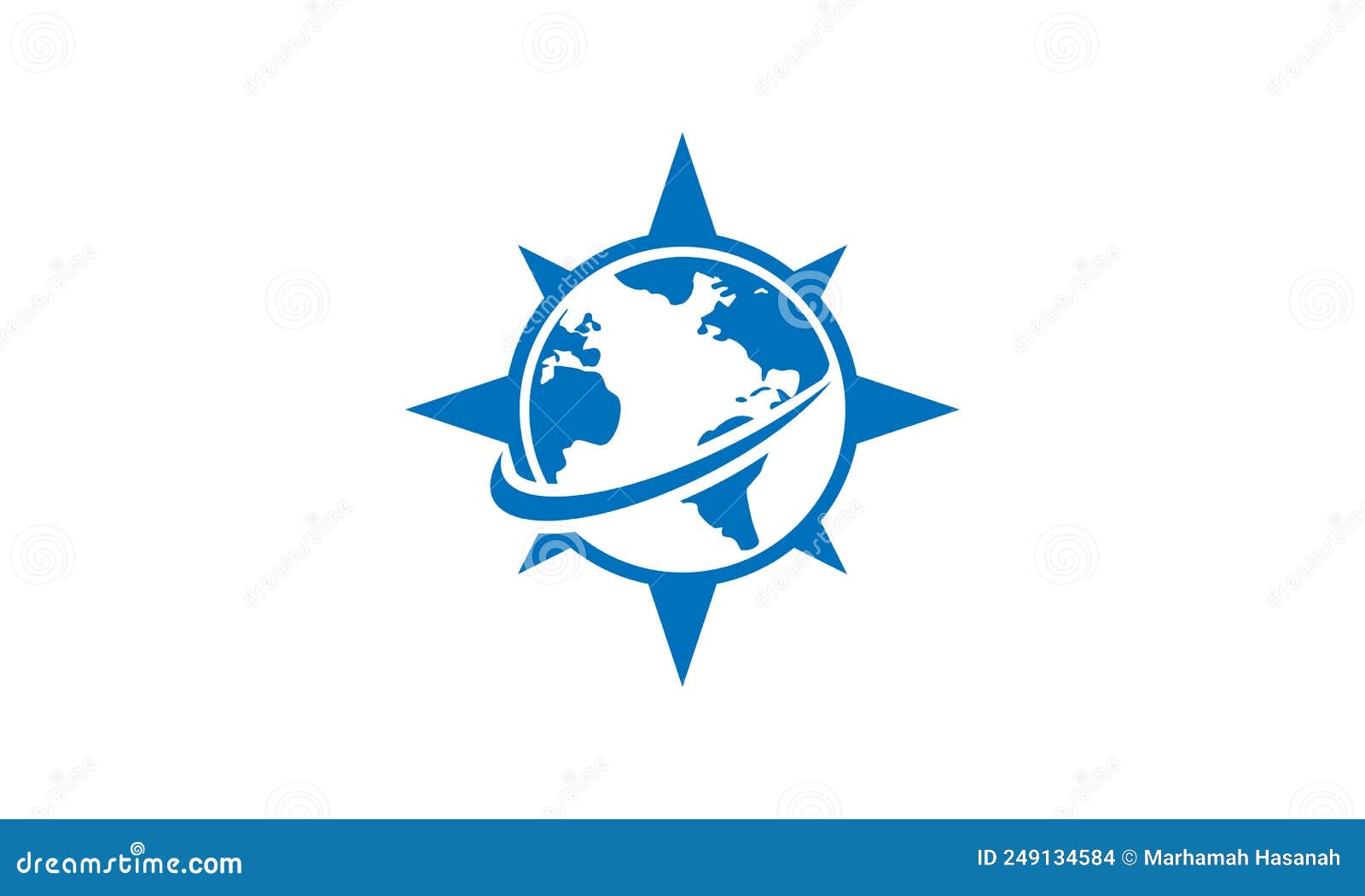 World compass logo design stock vector. Illustration of logo - 249134584