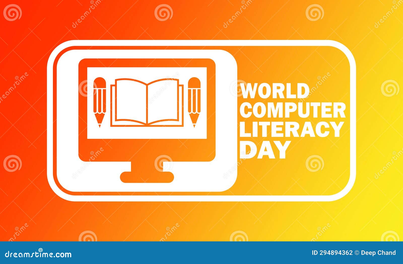 World Computer Literacy Day Vector Illustration Stock Vector ...