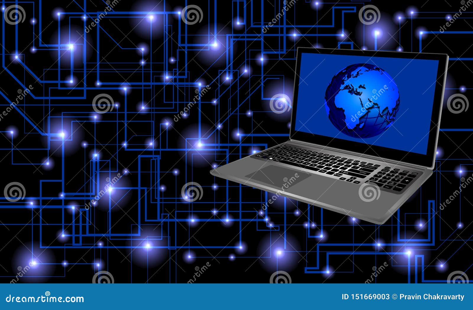 World Computer Network Technology. Technology Communication Stock ...