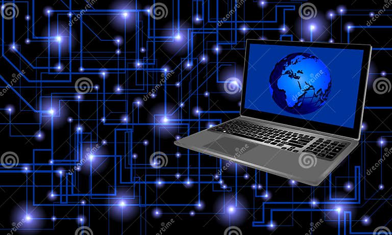 World Computer Network Technology. Technology Communication Stock ...
