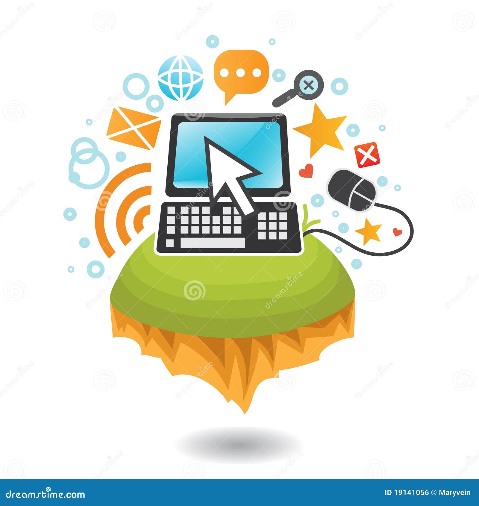 World of Computers and Internet Stock Vector - Illustration of display ...
