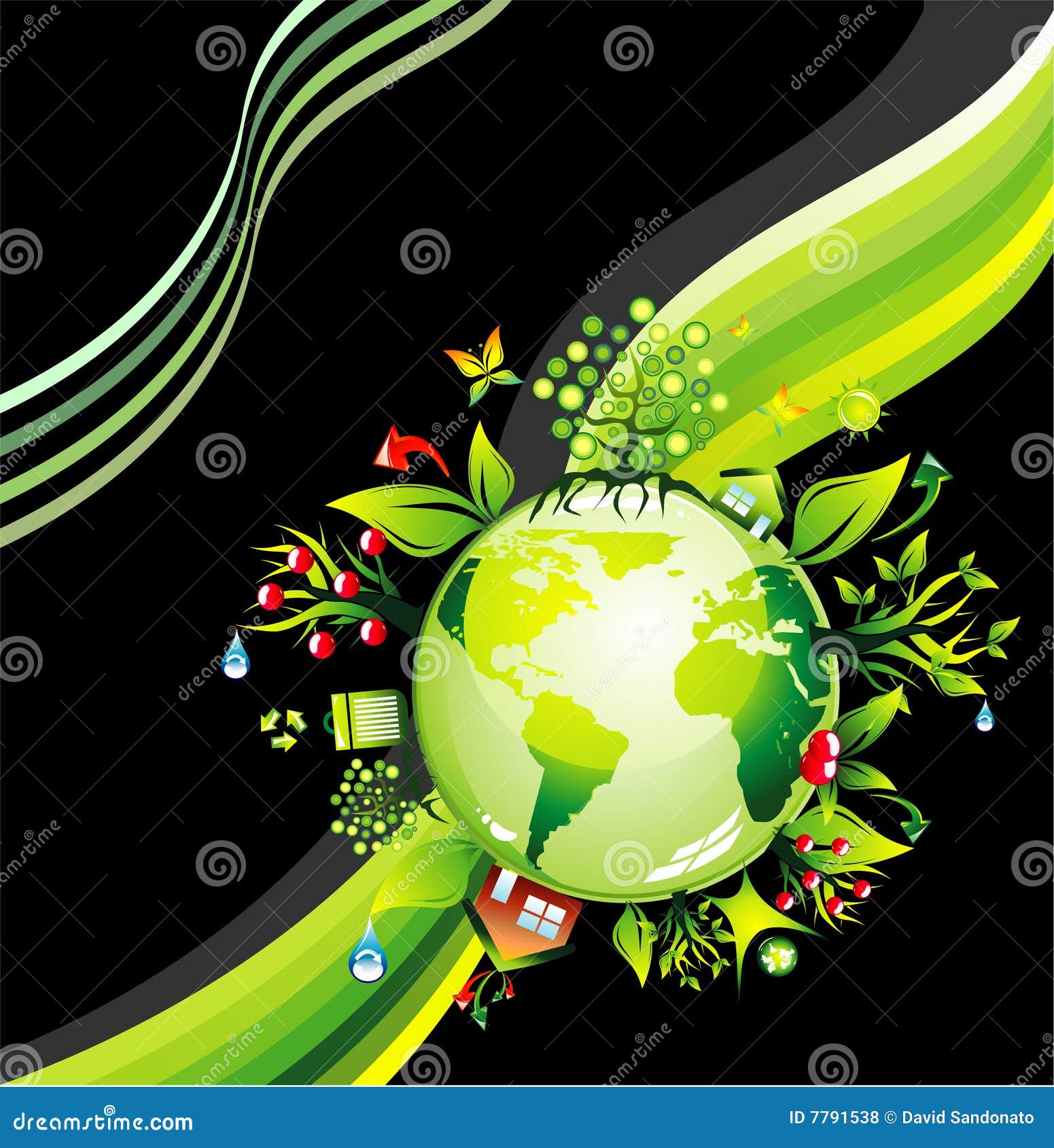 World Concept Background stock vector. Illustration of atlantic - 7791538