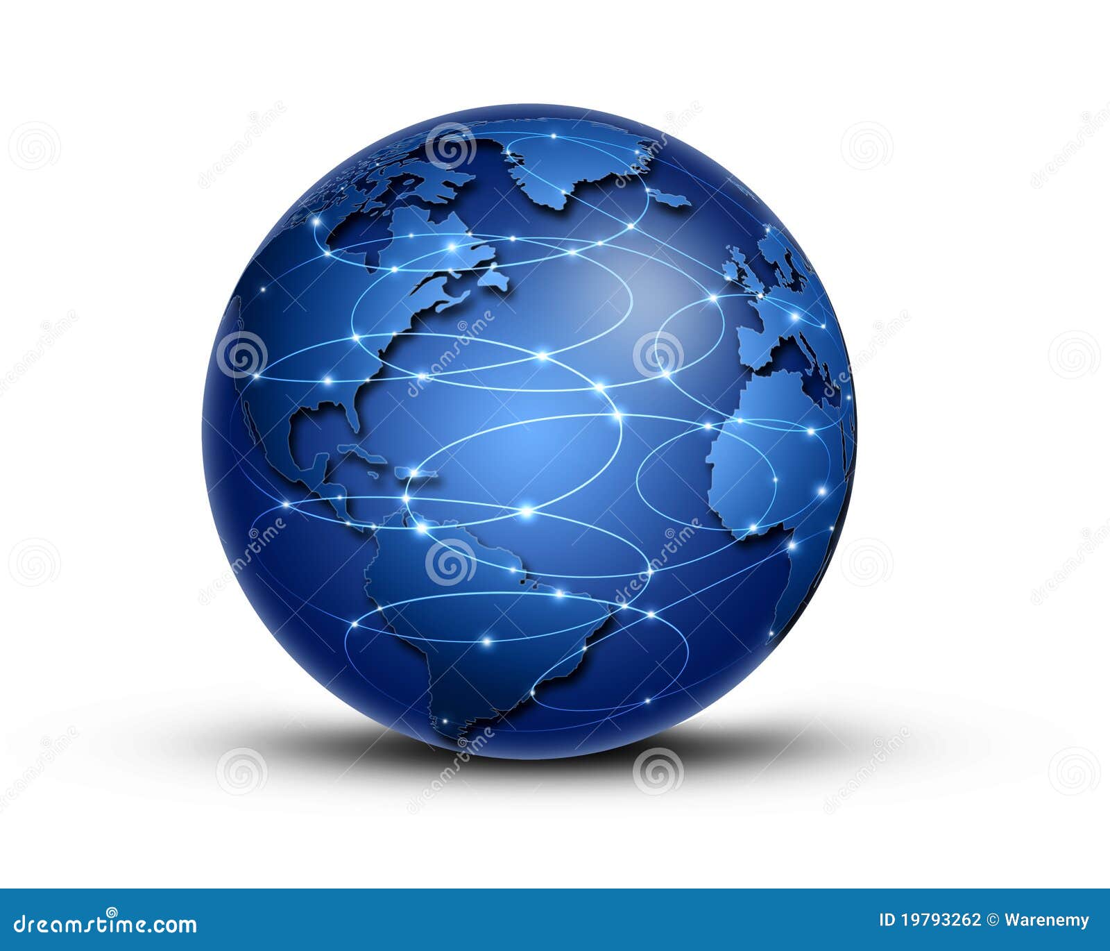 World connection stock illustration. Illustration of node - 19793262