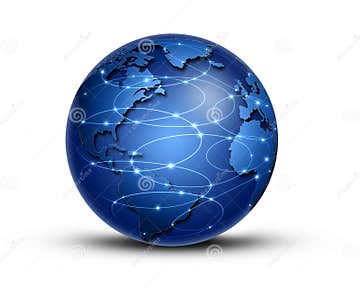 World connection stock illustration. Illustration of node - 19793262