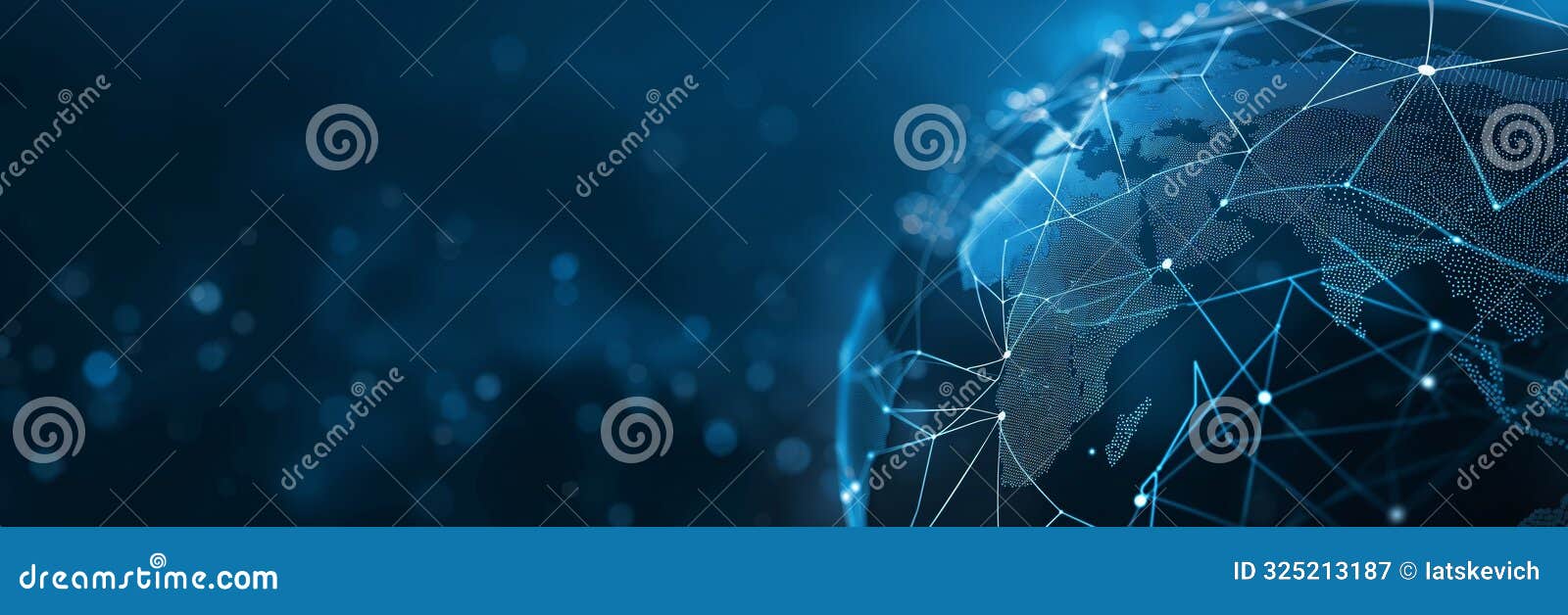 World Connection Network. Communication Technology Stock Illustration ...