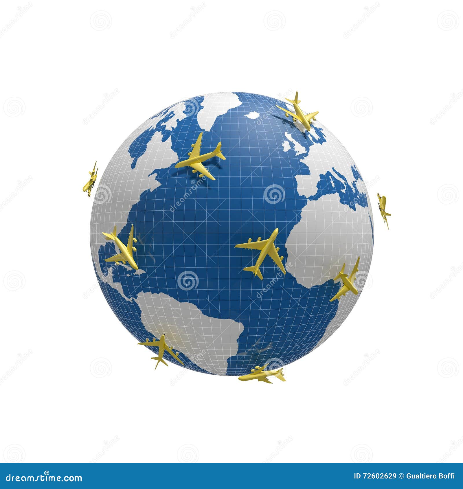 World connection render stock illustration. Illustration of travel ...