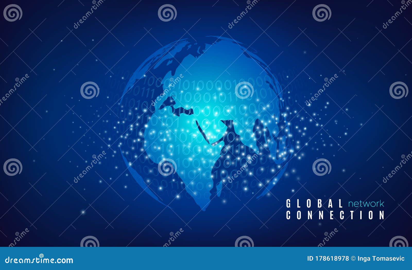 World Connection. Science and Technology. Stock Vector - Illustration ...