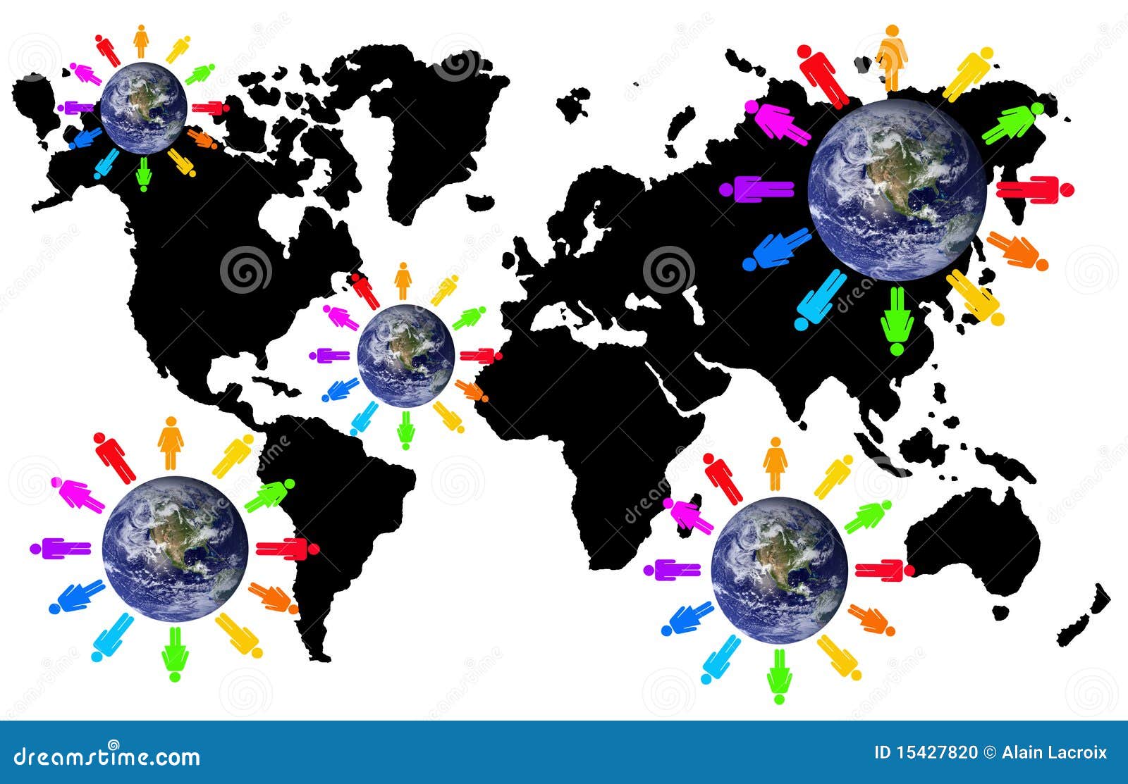 World connections stock illustration. Illustration of difference - 15427820