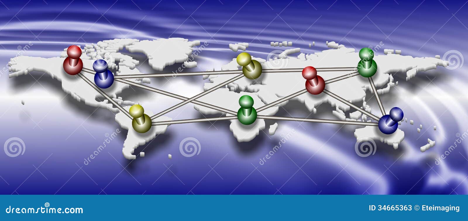 World connections stock illustration. Illustration of info - 34665363