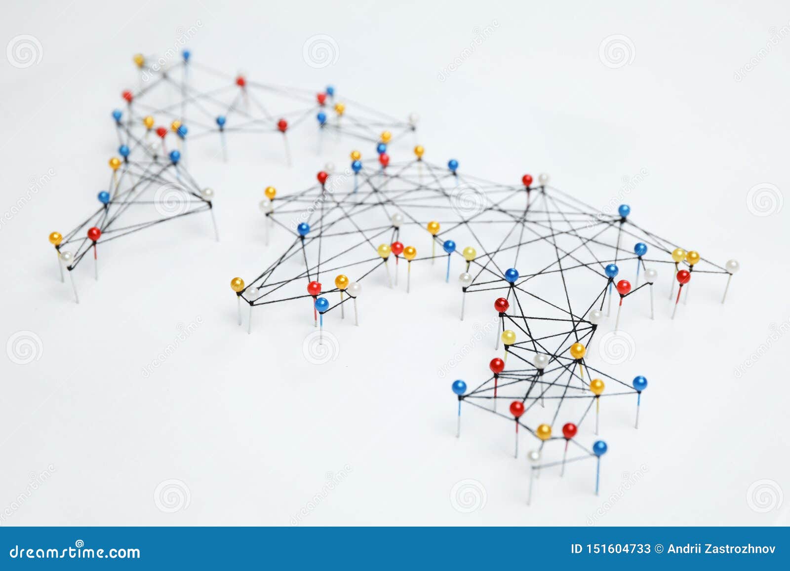 World Connections Map on White Background Stock Image - Image of system ...
