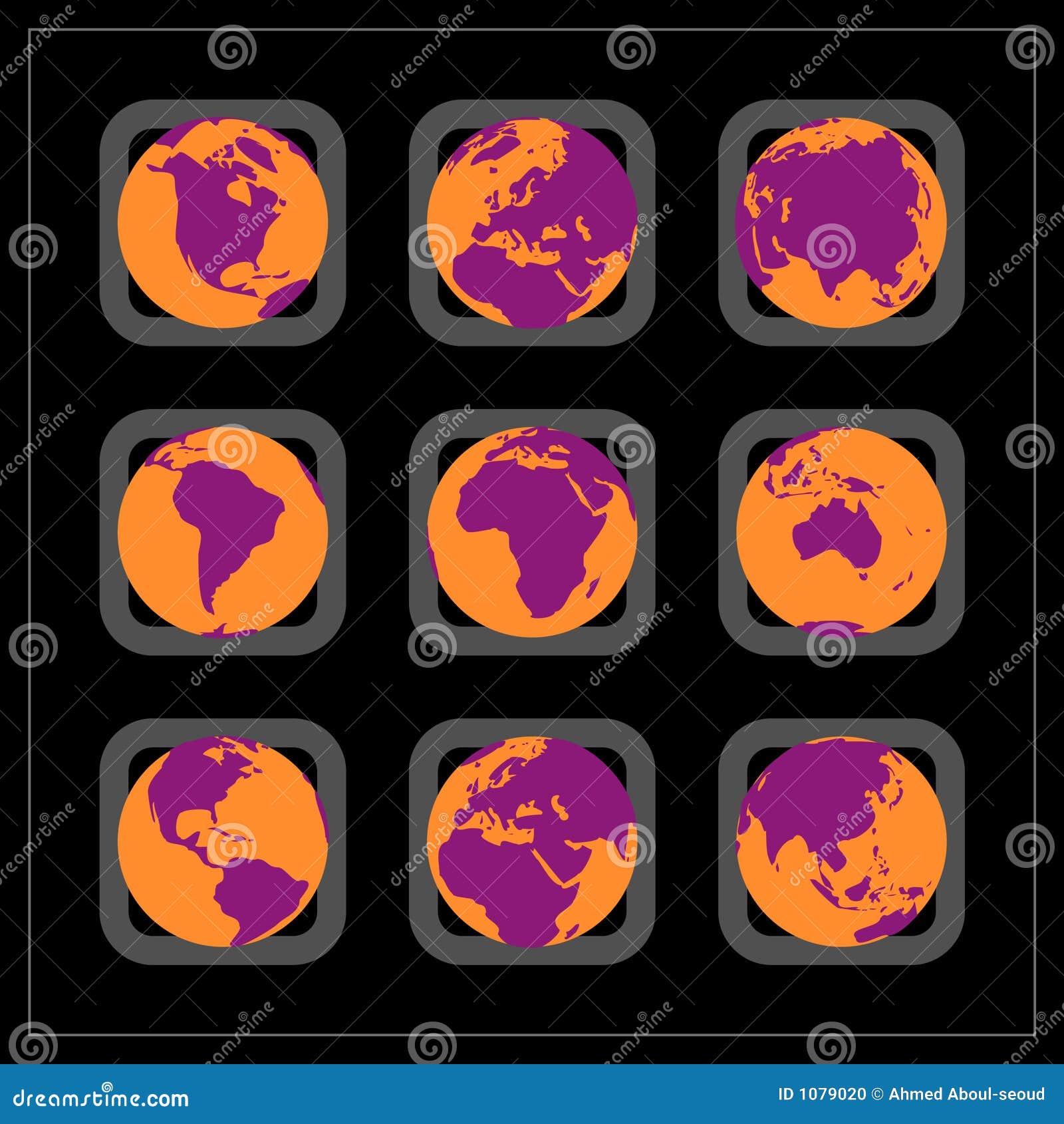 World Buttons Vector Illustration | CartoonDealer.com #7253360