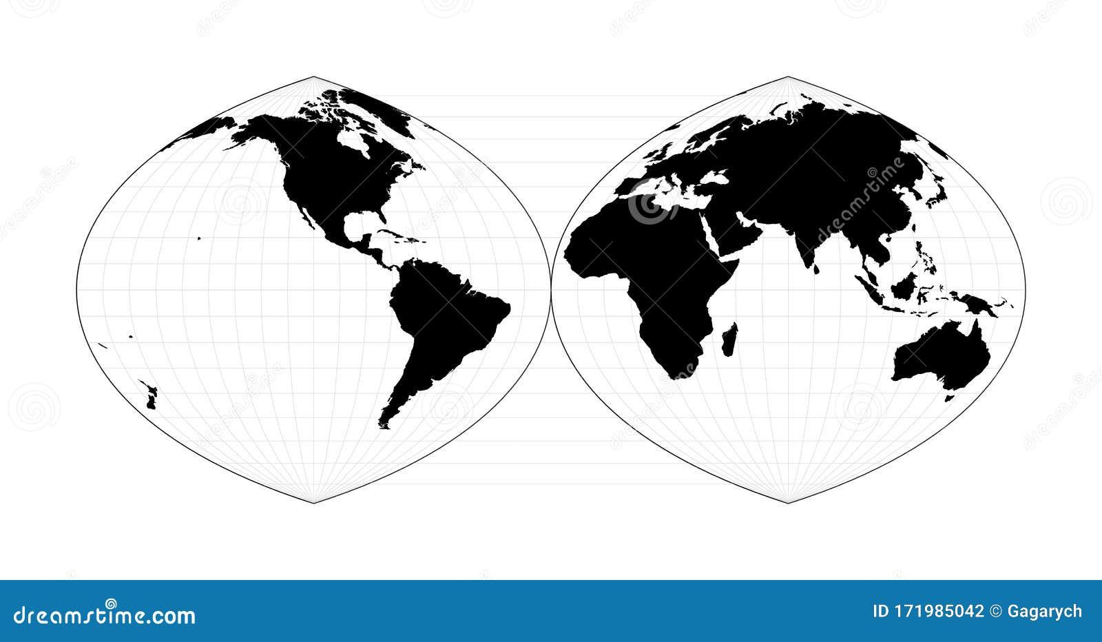 World contour. stock vector. Illustration of graphic - 171985042