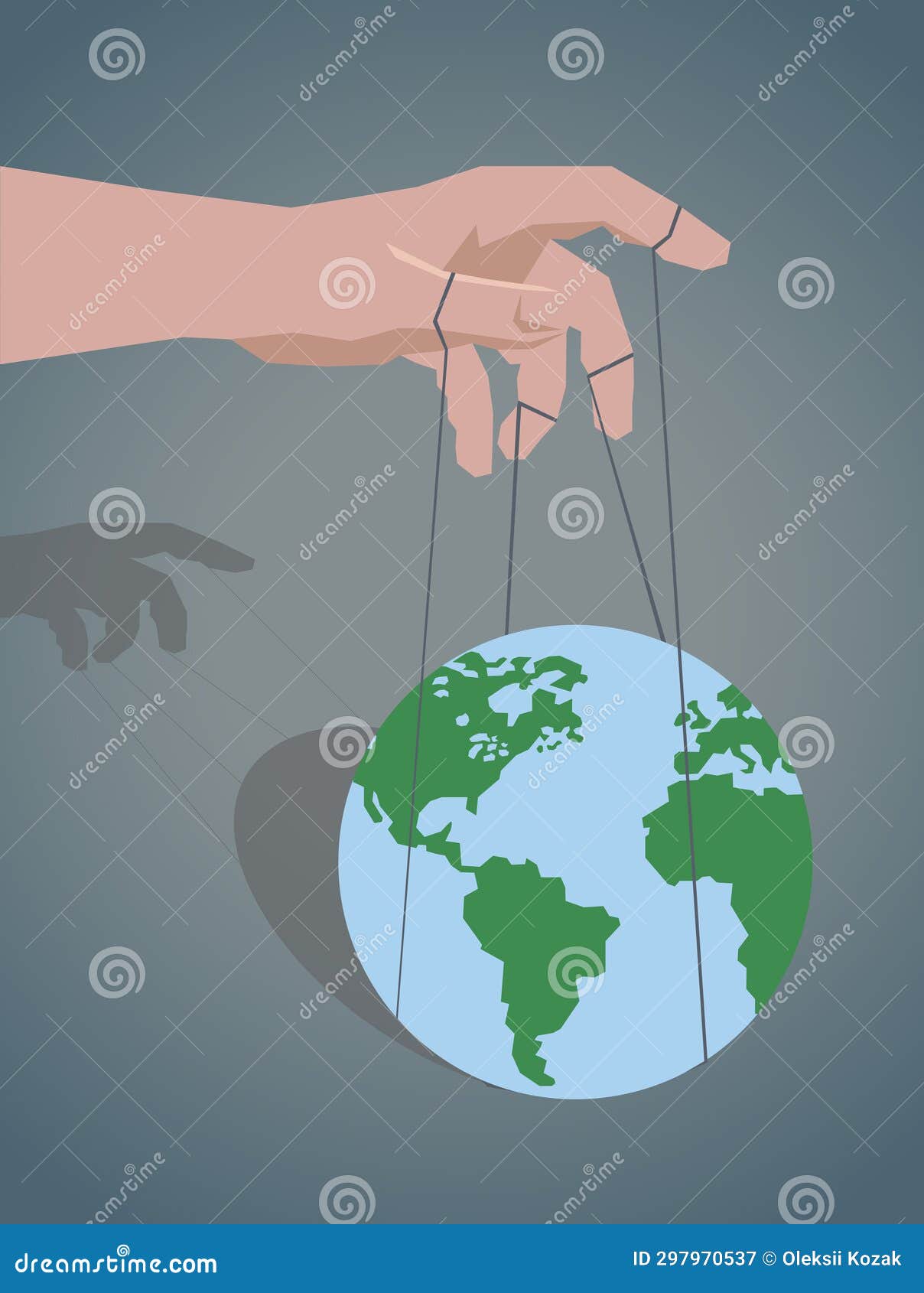 World Control. Dominion Over the Earth Stock Vector - Illustration of ...