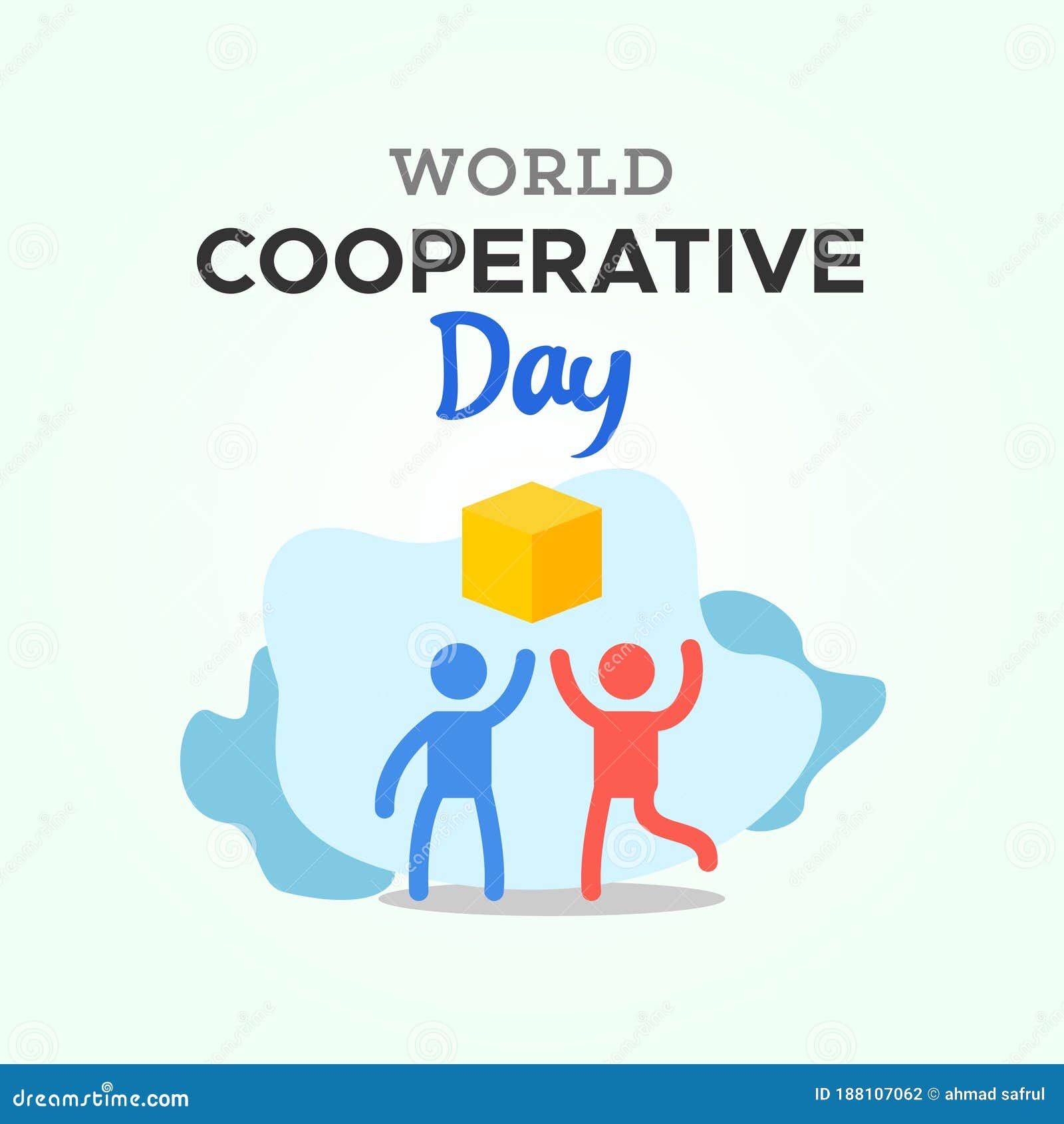 World Cooperative Day Vector Design Illustration Stock Vector ...