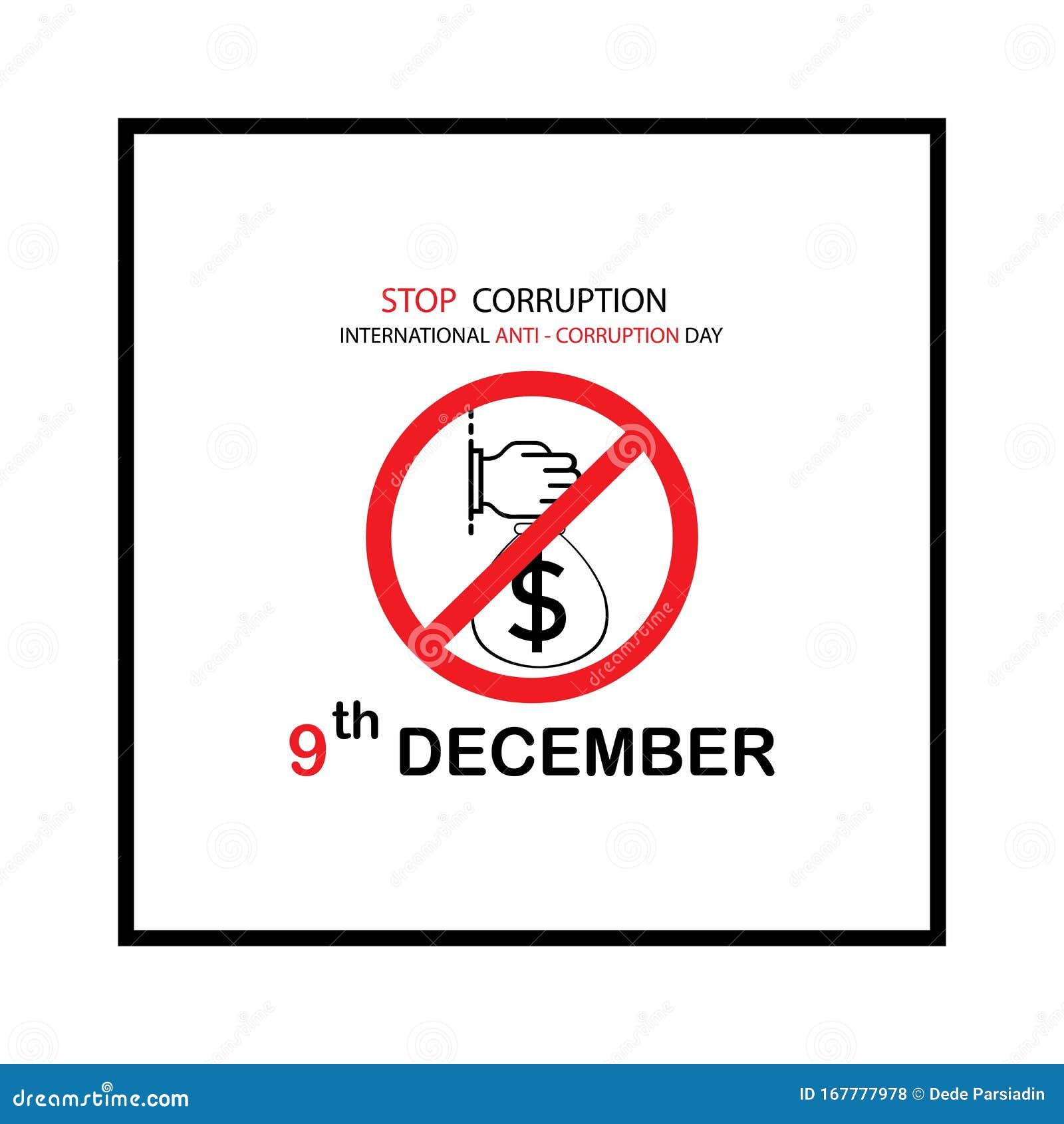 World corruption day stock vector. Illustration of finance - 167777978