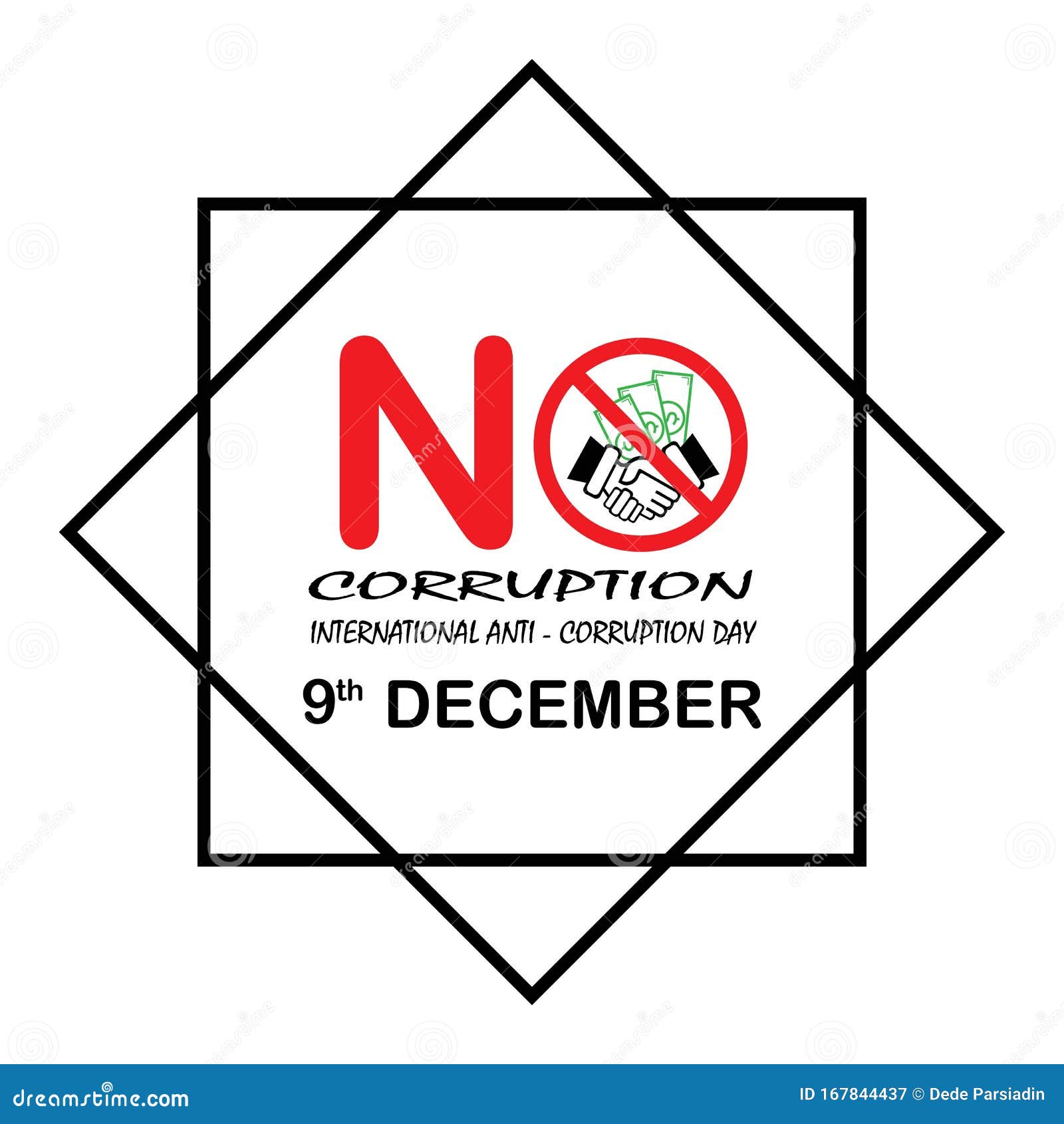 World corruption day stock vector. Illustration of agree - 167844437
