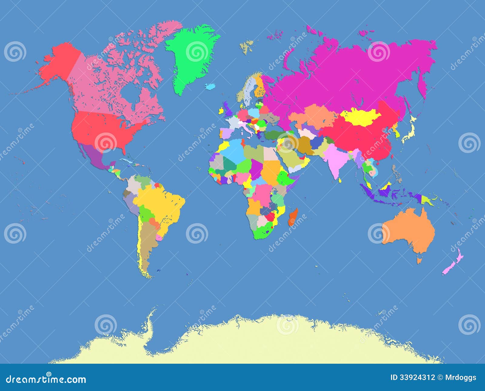 World and countries map stock illustration. Illustration of geographic ...
