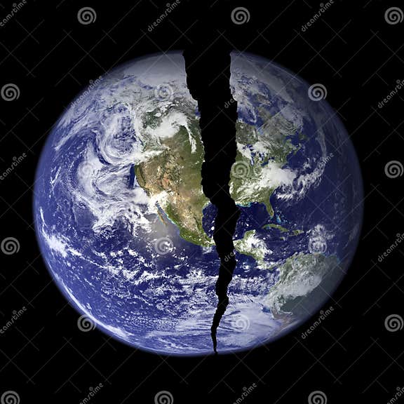 World with Crack stock illustration. Illustration of broken - 4831648