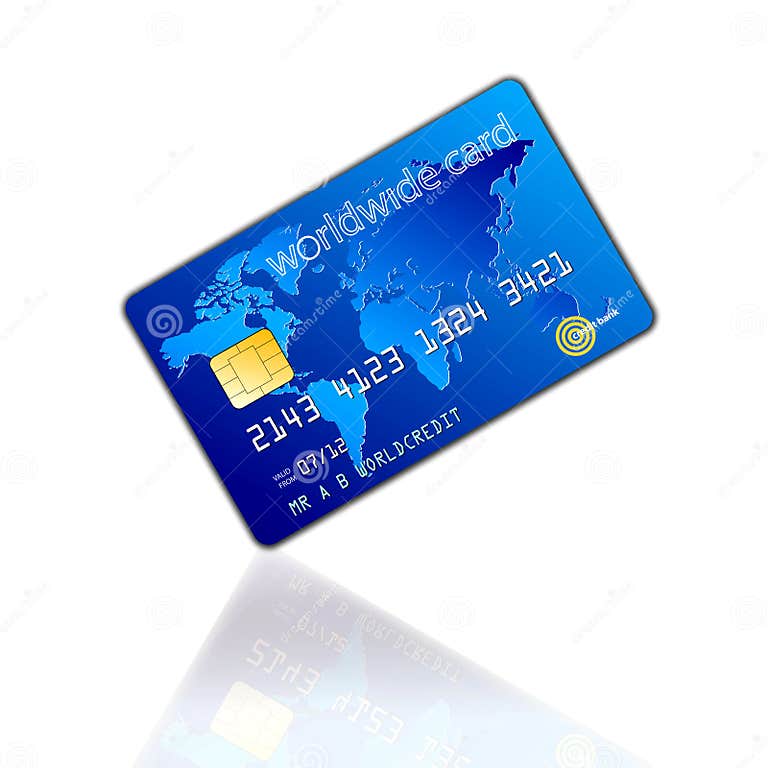 World Credit Card stock illustration. Illustration of space - 27089972