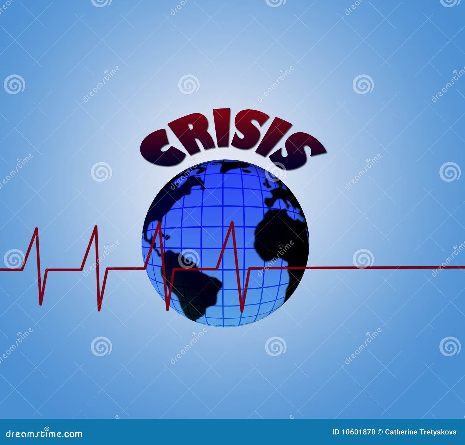 World crisis stock illustration. Illustration of financial - 10601870
