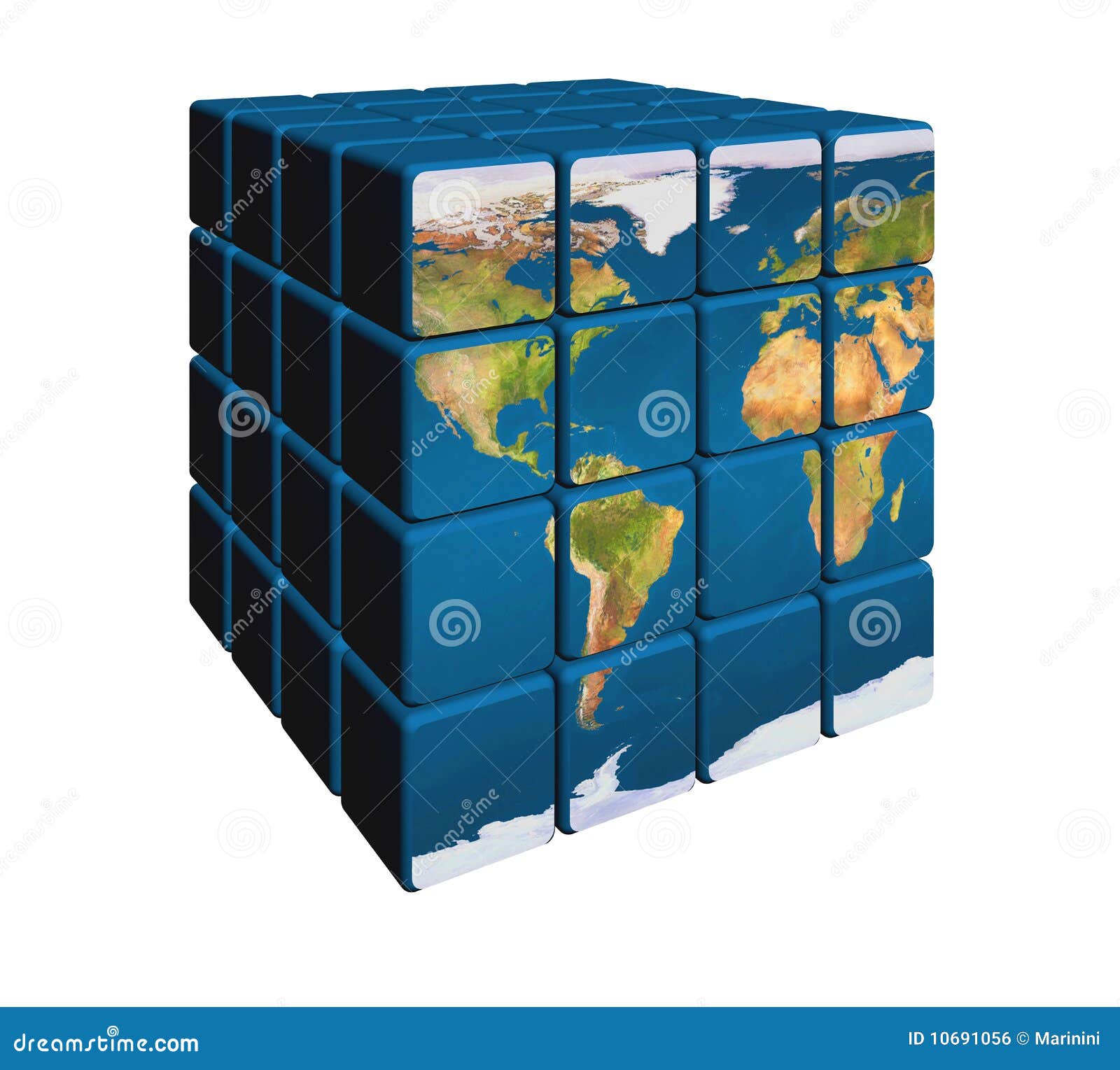 World Map From Cubes Royalty-Free Stock Photography | CartoonDealer.com ...