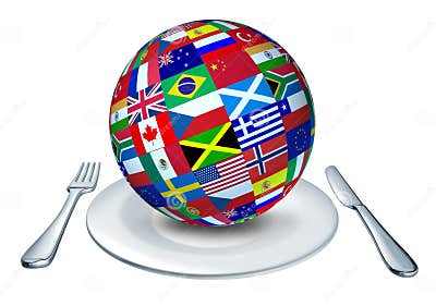 World cuisine stock illustration. Illustration of earth - 21379114