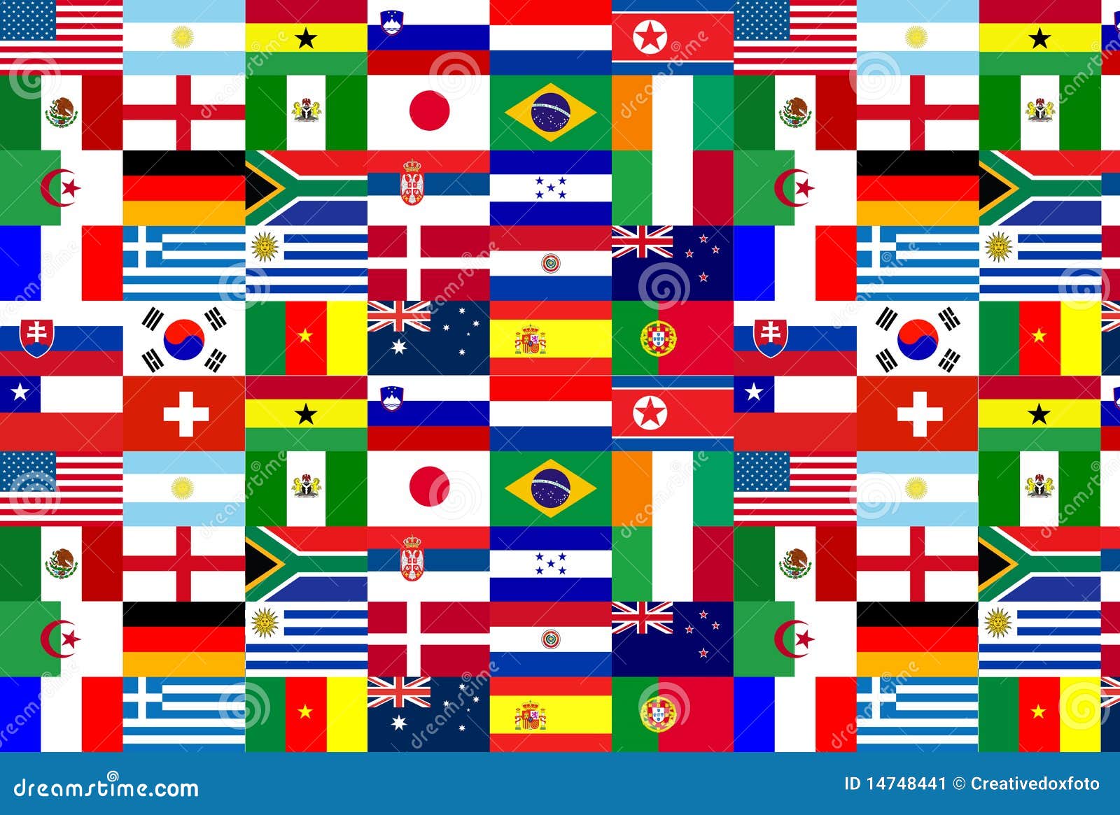 World Cup 2010 Flag Team stock illustration. Illustration of france ...
