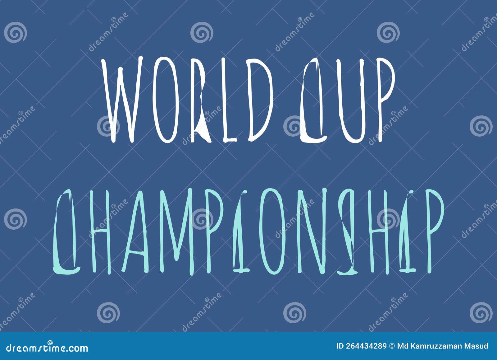 World Cup Championship Text Typography Vector Design. Stock Vector ...