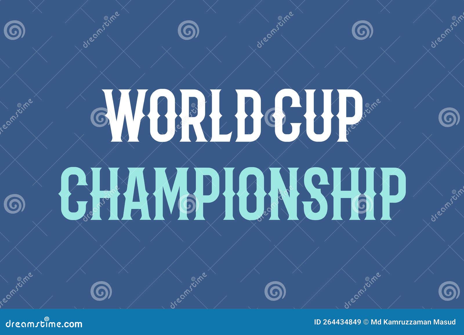 World Cup Championship Text Typography Vector Design Stock Vector ...