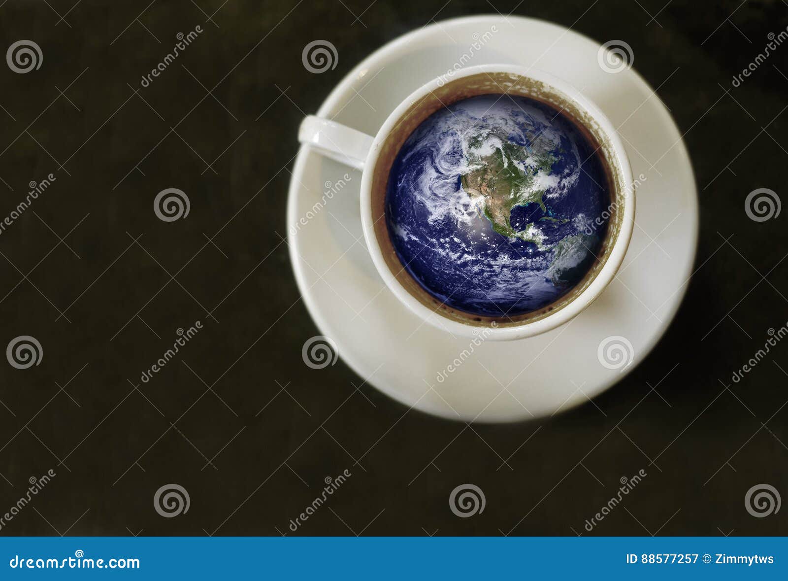 World in a cup stock image. Image of cappuccino, miniature - 88577257