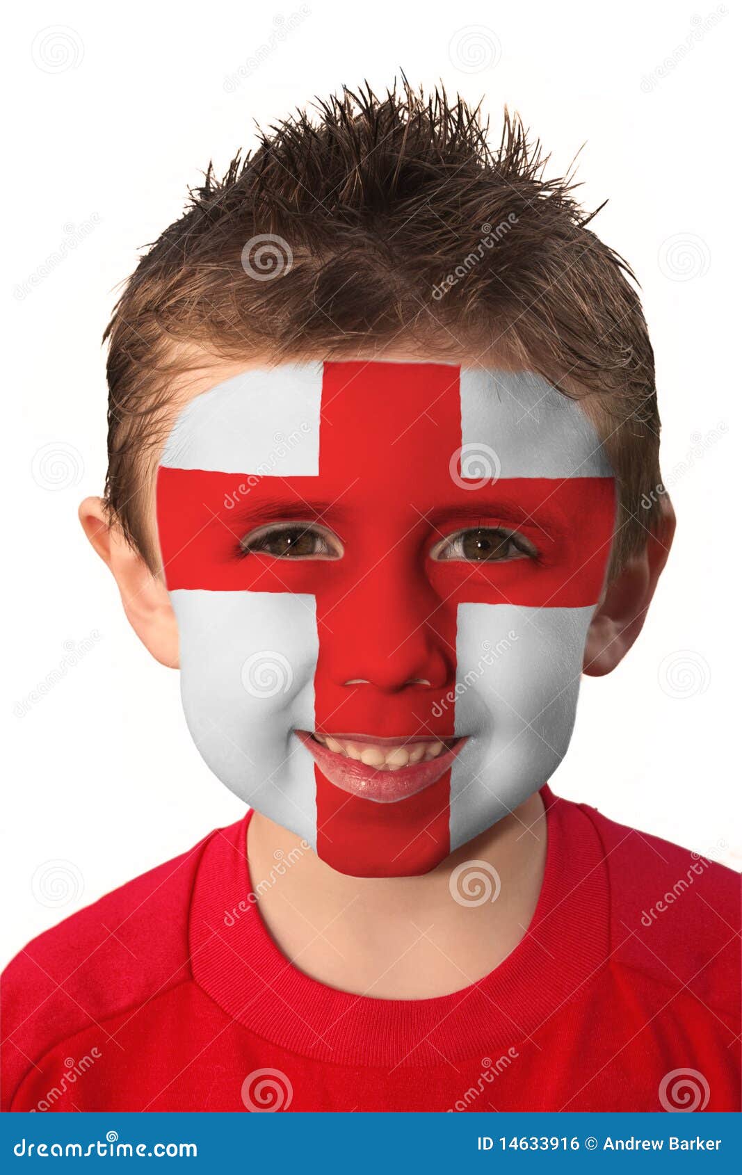 World Cup Face Paint - England Stock Photo - Image of event, paint ...