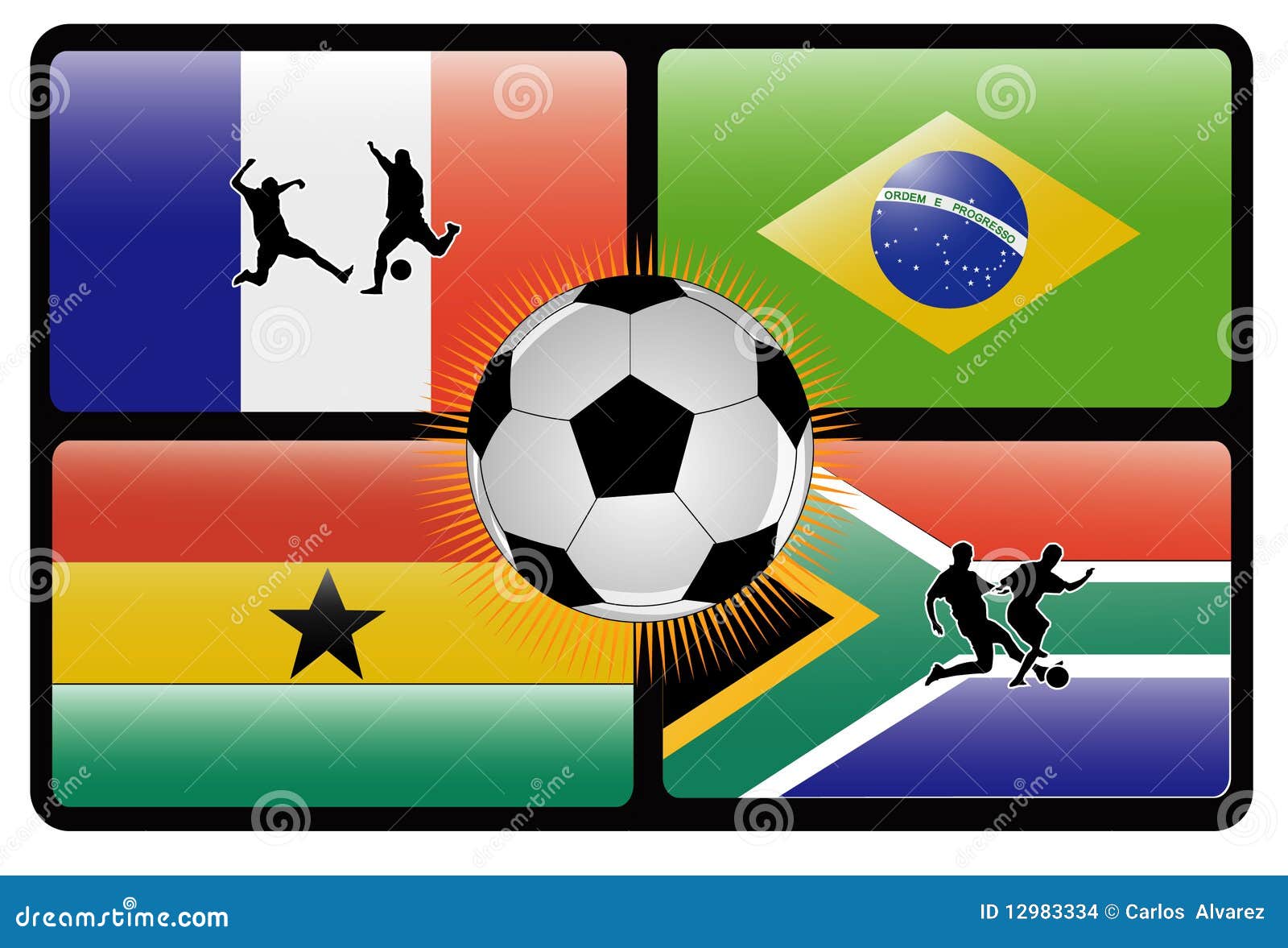 World cup flags stock vector. Illustration of soccer - 12983334