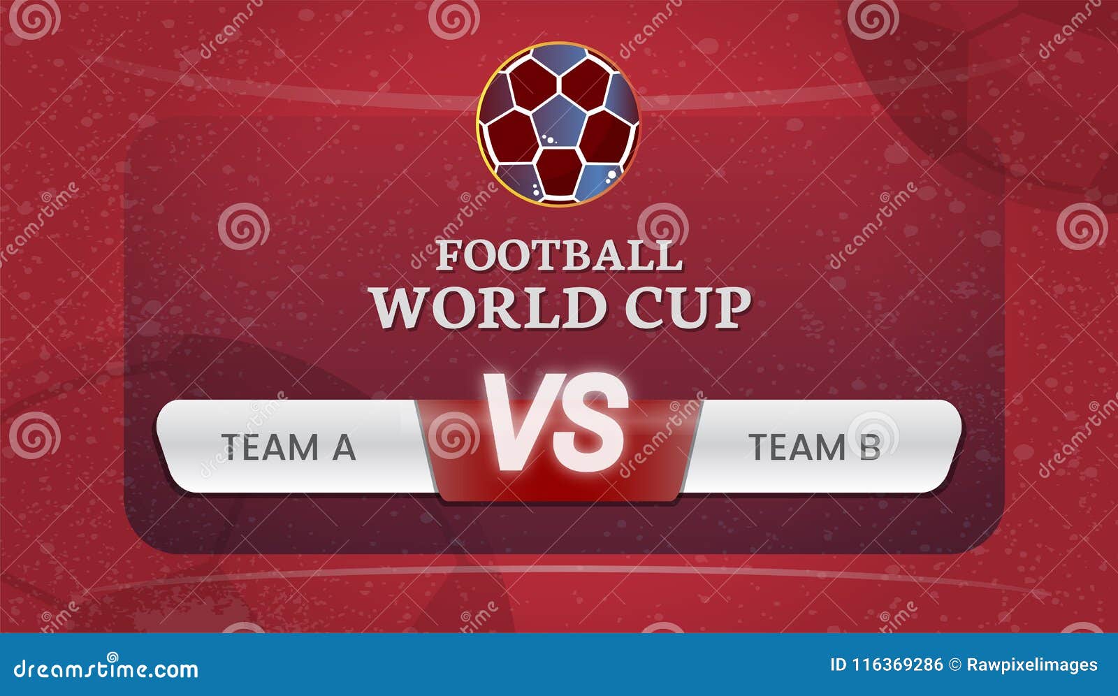 World Cup Football Match Live Stock Illustration - Illustration of ...
